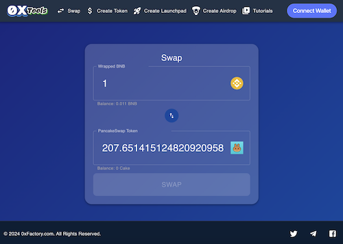0xFactory Smart Contracts Creator